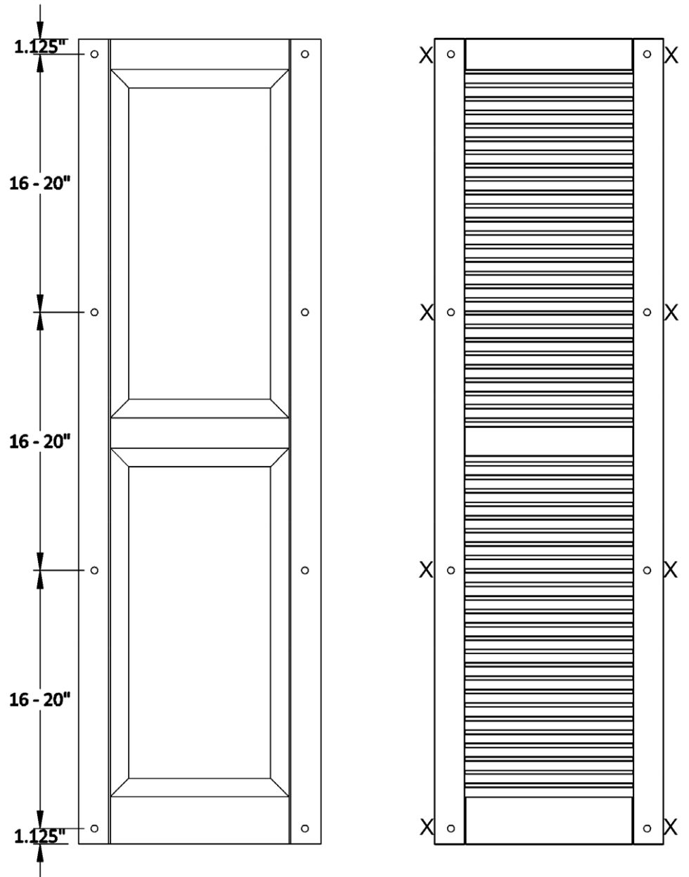 Shutter Installation - Nu-Wood